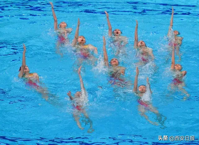 The name of the Olympics is coming! "Water Ballet" was staged in "Chang ...