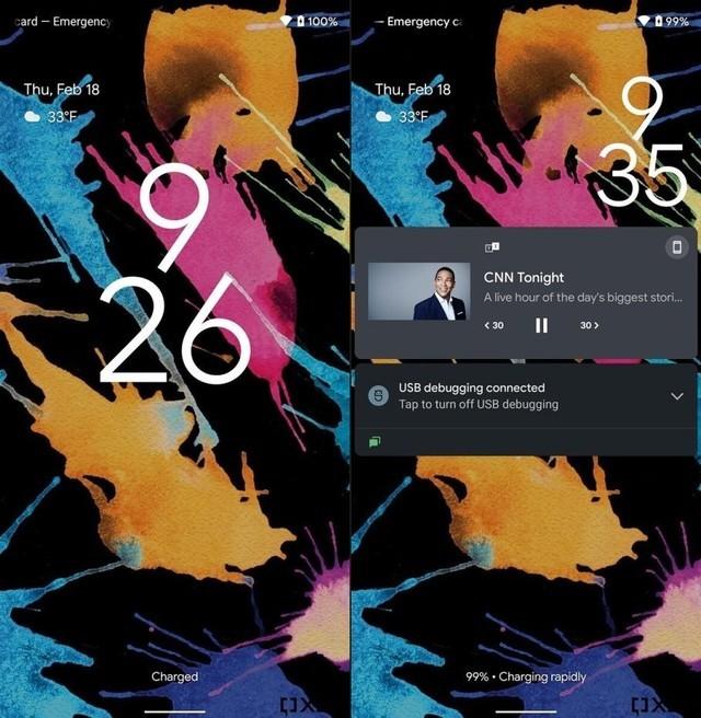 Android 12 lock screen interface exposure: fonts become bigger and ...