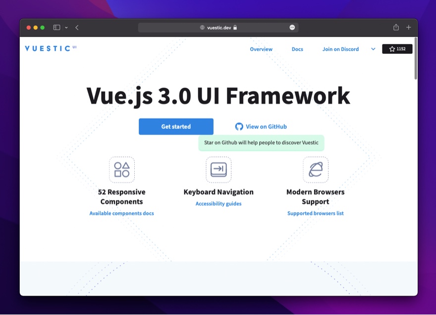 Vuestic Ui 免费开源的 Vue3 组件库，内置漂亮的 Admin 后台框架 今日头条